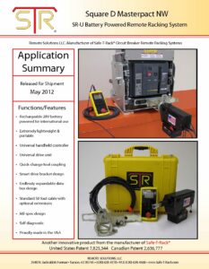 Square D Masterpact NW SR-U Battery Powered Remote Racking System ...