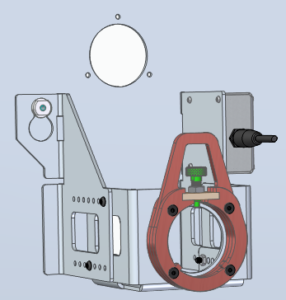 Hibiscus ISO Mounted view, a remote racking device. - Safe-T-Rack