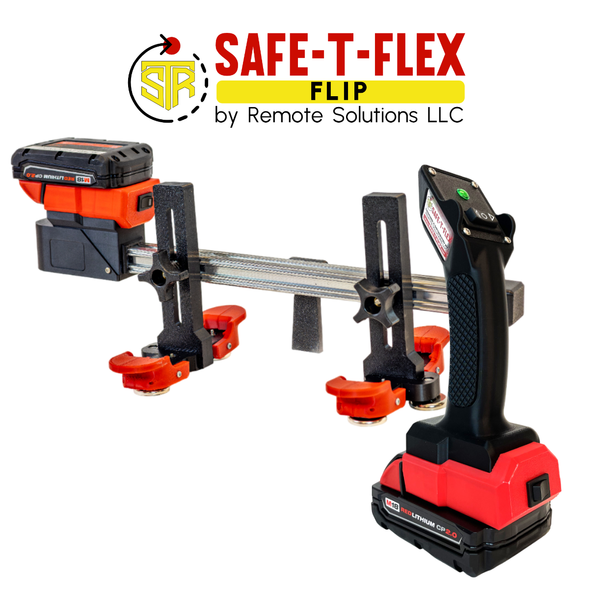 Safe-T-Flex Flip: Wireless Remote Linear Operator. - Safe-T-Rack